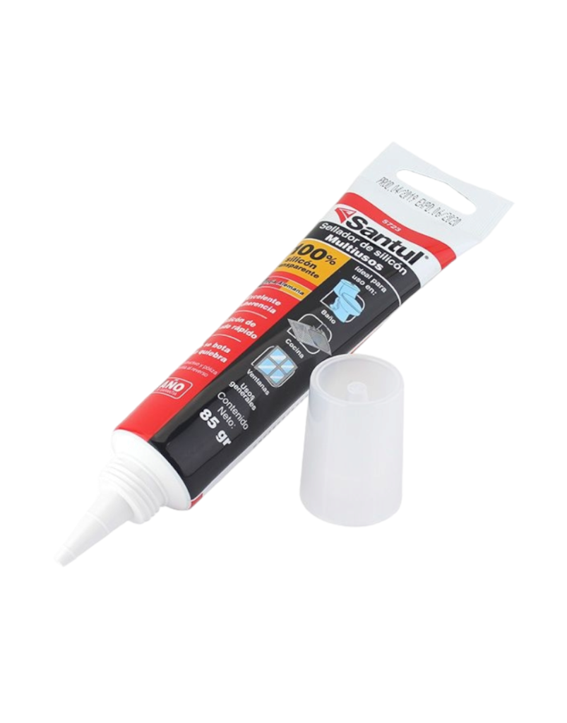SELLADOR DE SILICON MULTIUSOS TRANSPARENTE 85g – Barata del Valle