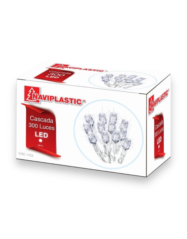 SERIE DE LUCES EN RED CON 320 LEDS BLANCO CABLE TRANSPARENTE – Barata ...